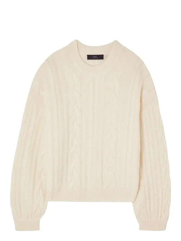 Arch4 Marina Cable-knit Cashmere Sweater - Neutrals