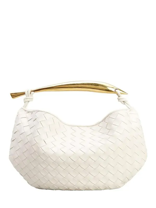 Bottega Veneta Sardine Top Handle Bag - Chalk