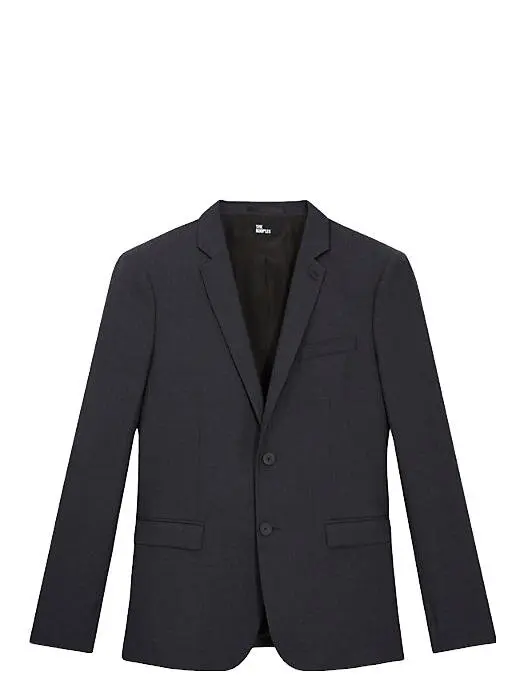 The Kooples Single-breasted Wool Blazer - Gry01