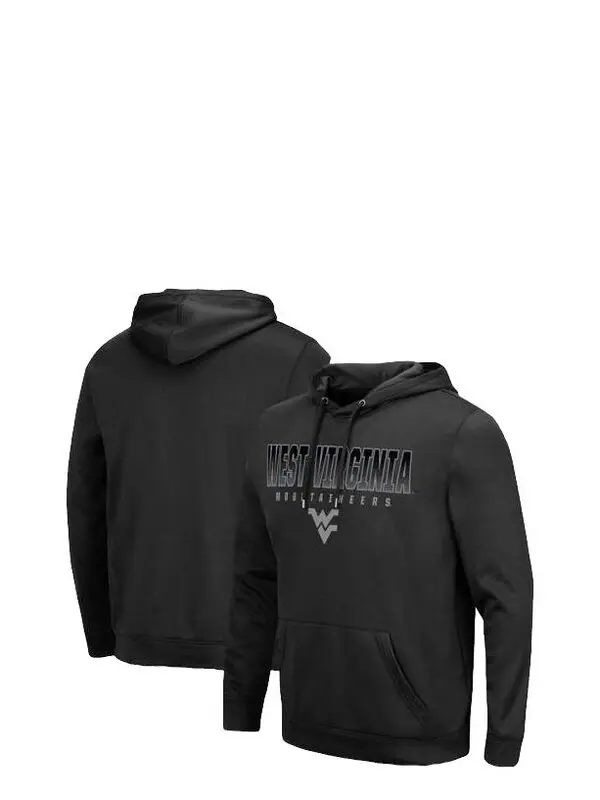 COLOSSEUM West Virginia Mountaineers Blackout 3.0 Pullover Hoodie - Black