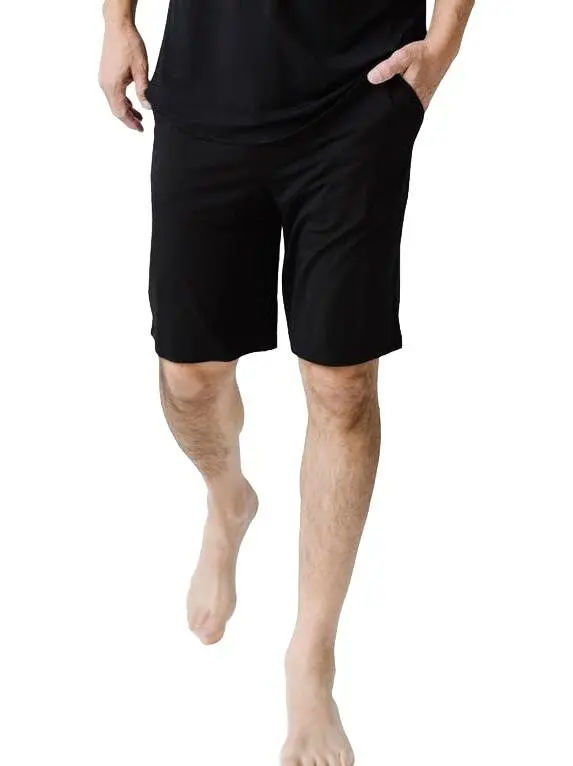 Cozy Earth Stretch Lounge Shorts - Black