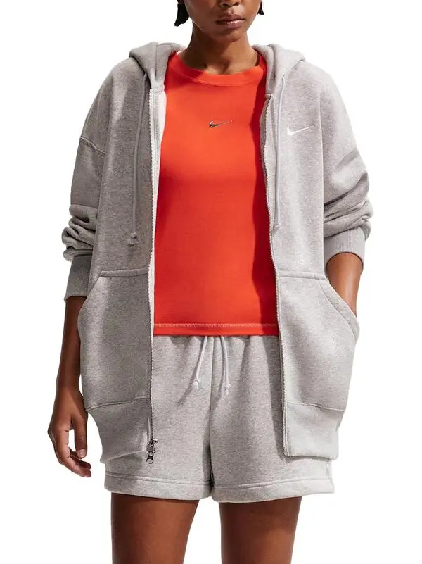 Nike Sportswear Phoenix Fleece Full-zip Hoodie - 043 Pure Platinum/heather/sail