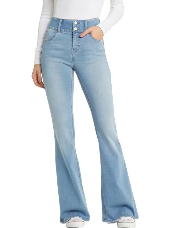 1822 Denim Fit & Lift High-waist Flare Jeans - Fabie