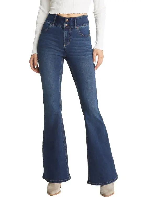 1822 Denim Fit & Lift High-waist Flare Jeans - Oretha