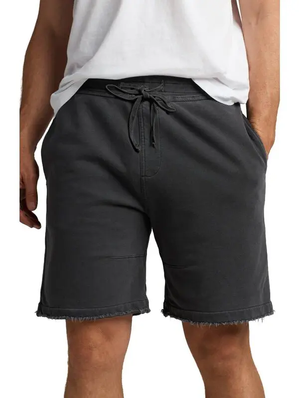 ROAN Cotton Terry Sweat Shorts - Faded Black
