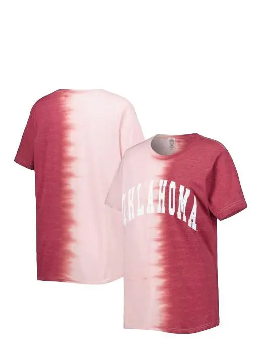 GAMEDAY COUTURE Oklahoma Sooners Split-dye T-shirt - Crimson