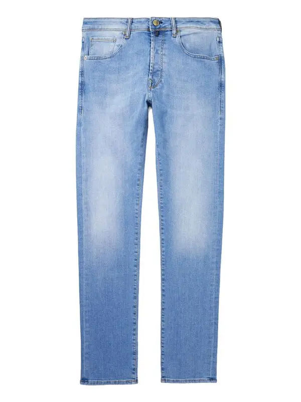 SLOWEAR Incotex Slim-fit Straight-leg Jeans - Blue