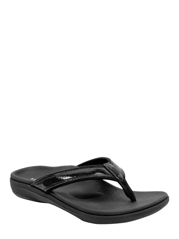 REVITALIGN Yumi Nuevo Orthotic Flip Flop - Black