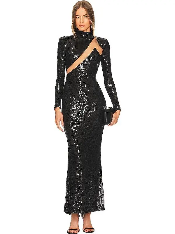 MICHAEL COSTELLO X Houston Gown - Black