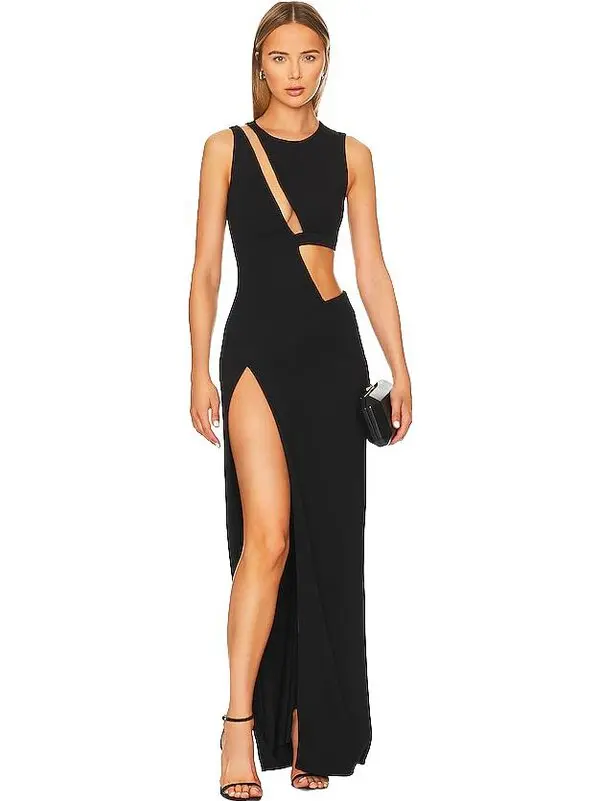 CAMILA COELHO Alex Maxi Dress - Black