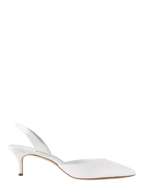 manolo blahnik - Manolo Blahnik Carolyne Bridal 50 Slingback Pumps