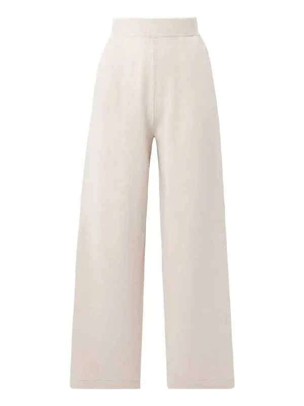 GOLDEN GOOSE Cashmere And Wool-blend Track Pants - Off-white