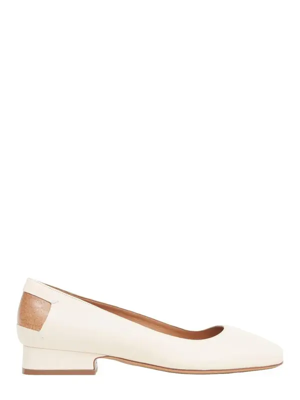 MAISON MARGIELA Décortiqué Four-stitch Ballerina Shoes - White