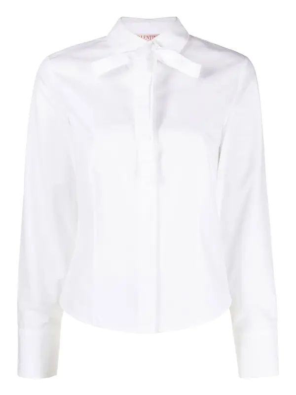 Valentino Garavani Pussy-bow Shirt - White