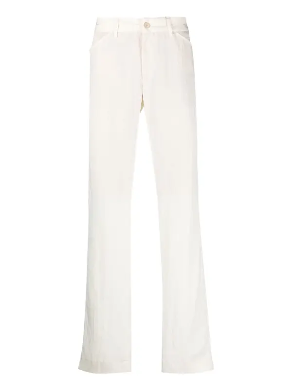 Etro Mid-rise Straight-leg Trousers - White