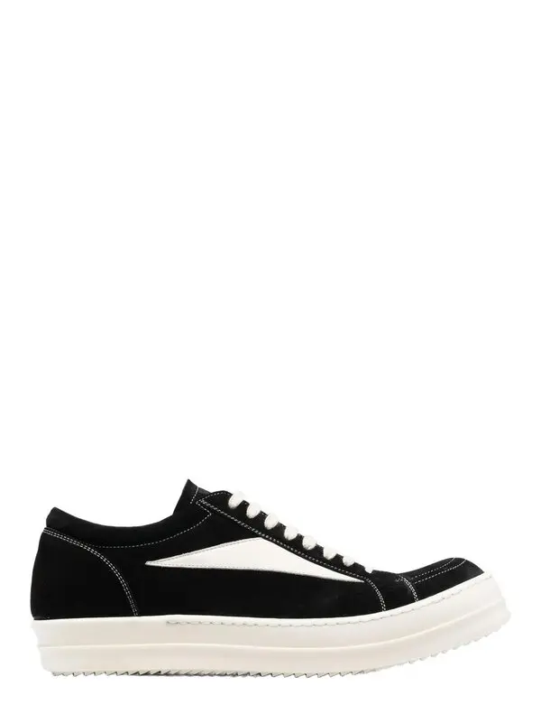 Rick Owens Suede Flatform Sneakers - Black
