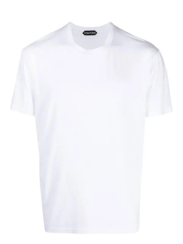 TOM FORD Round-neck Short-sleeve T-shirt - White