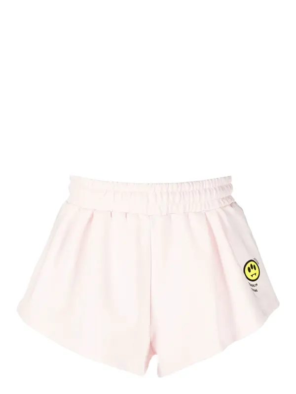 BARROW Slogan-print Track Shorts - Pink