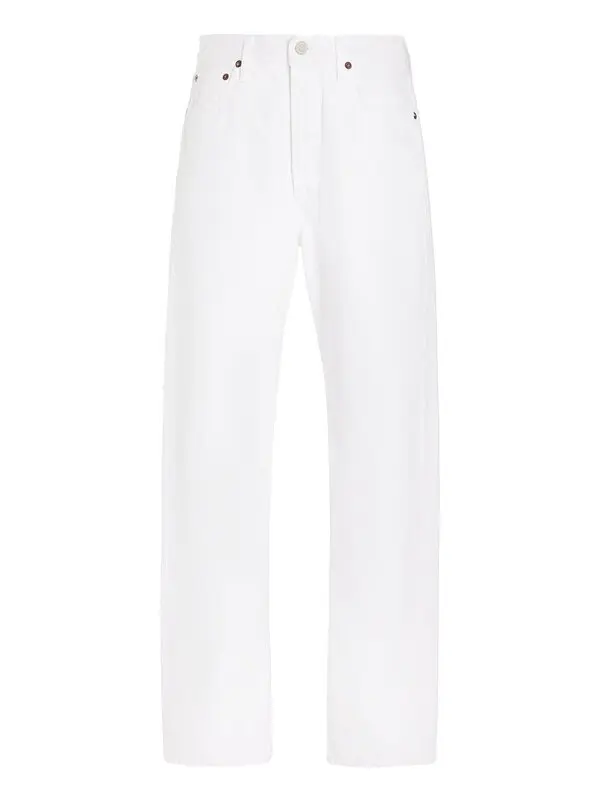 AGOLDE 90's Pinch Waist High-rise Straight-leg Jeans - White
