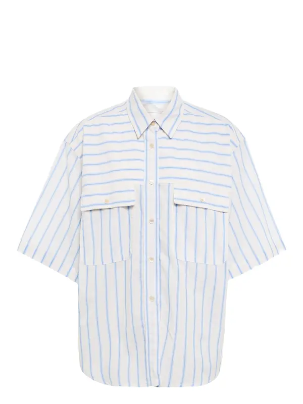 MARANT ETOILE Nulenci Striped Cotton Shirt - Multicoloured