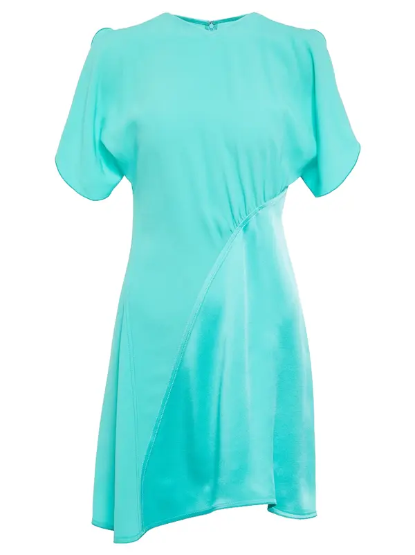 Victoria Beckham Asymmetric Minidress - Green