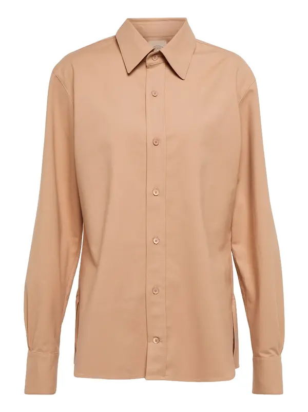 TOD'S Cotton Button-up Shirt - Neutrals