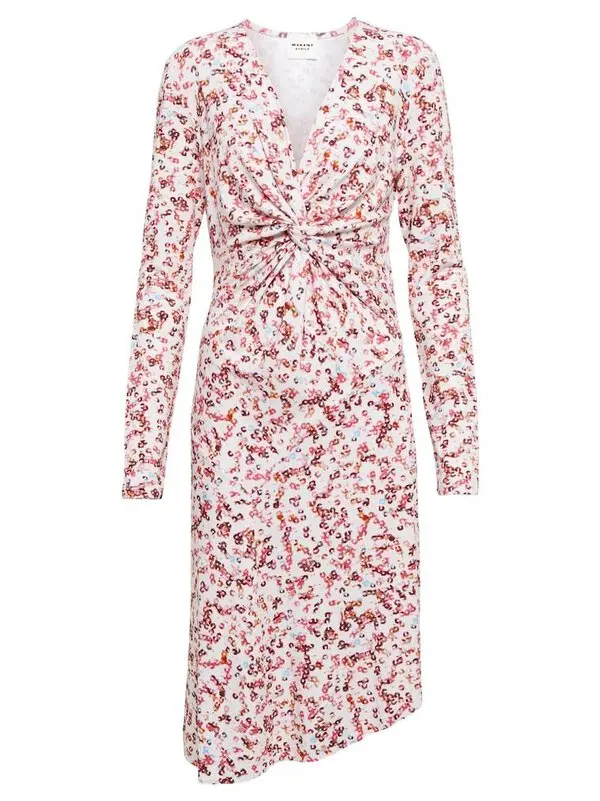 MARANT ETOILE Jadiya Printed Jersey Midi Dress - Multicoloured