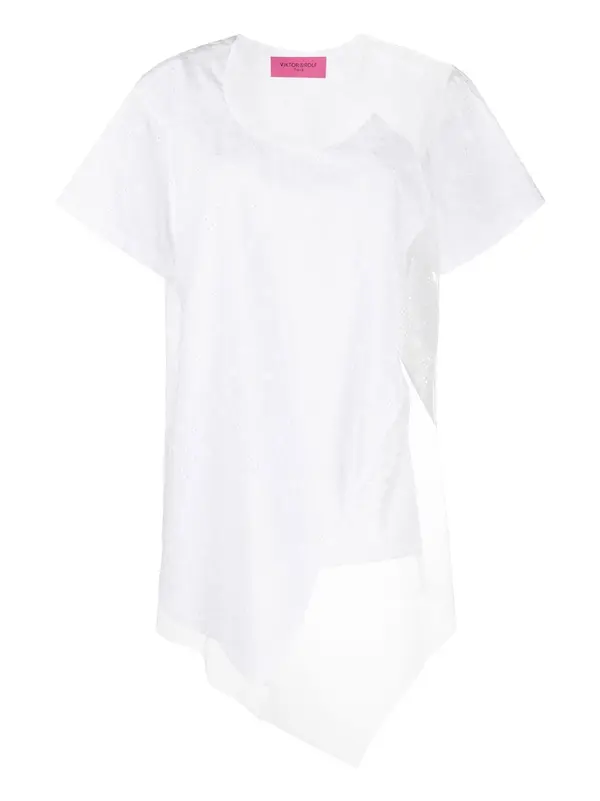Viktor & Rolf Floating Time Mesh-panel T-shirt - White
