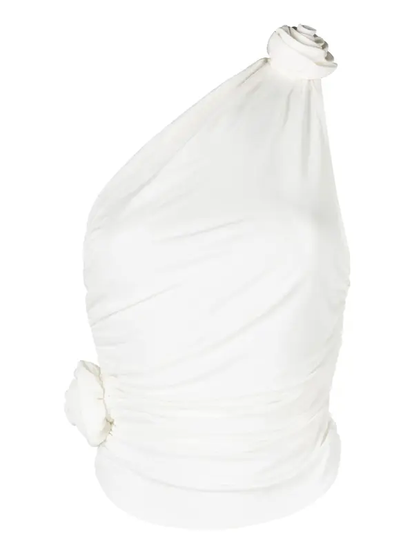 Magda Butrym Draped One-shoulder Top - White