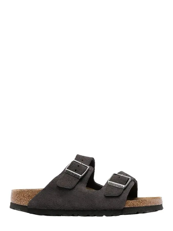 BIRKENSTOCK Arizona Leather Sandals - Grey