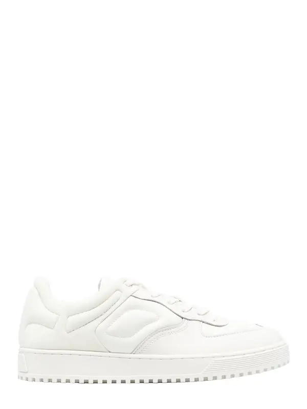 Emporio Armani Quilted Low-top Sneakers - Neutrals