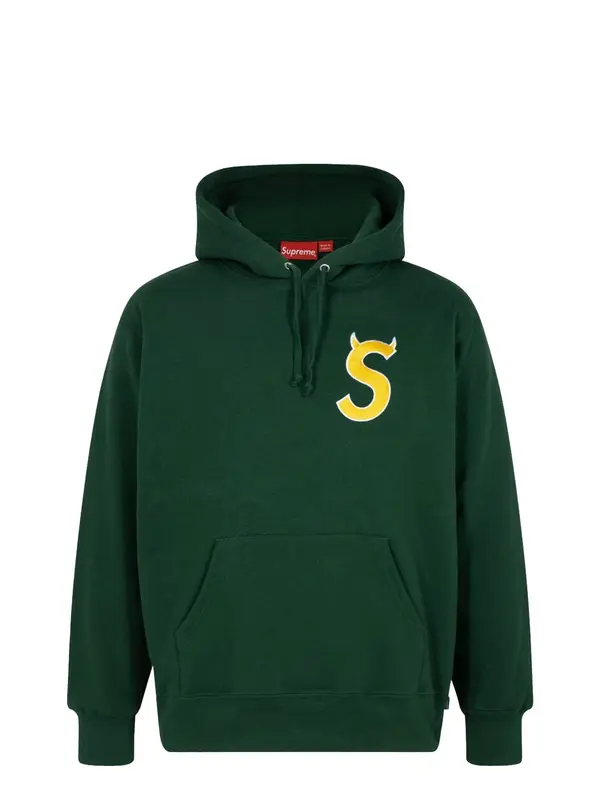 Supreme Logo Drawstring Hoodie - Green