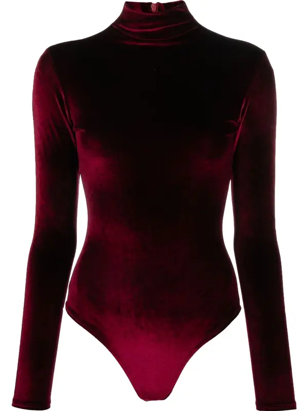 ATU BODY COUTURE Velvet Bodysuit - Red