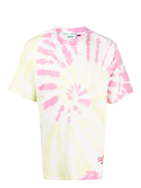 Gcds Tie-dye Print T-shirt - Pink