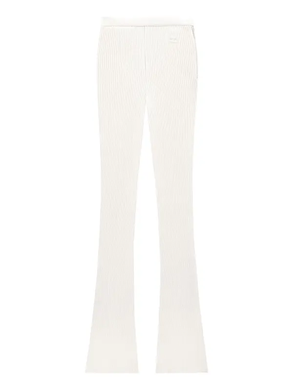 COURREGES Reediton Ribbed Flared Trousers - White