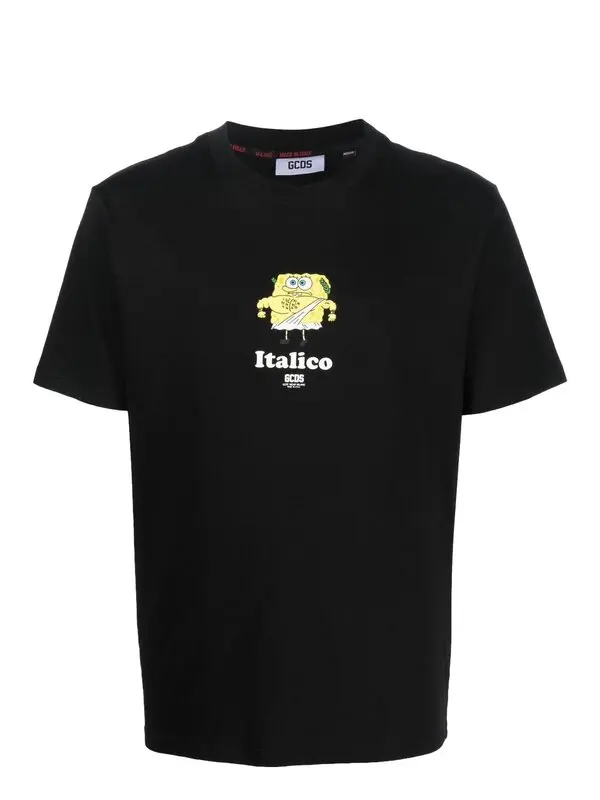 Gcds Graphic-print T-shirt - Black