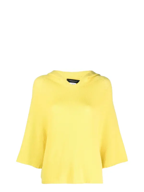 Fabiana Filippi Cashmere Hooded Jumper - Yellow