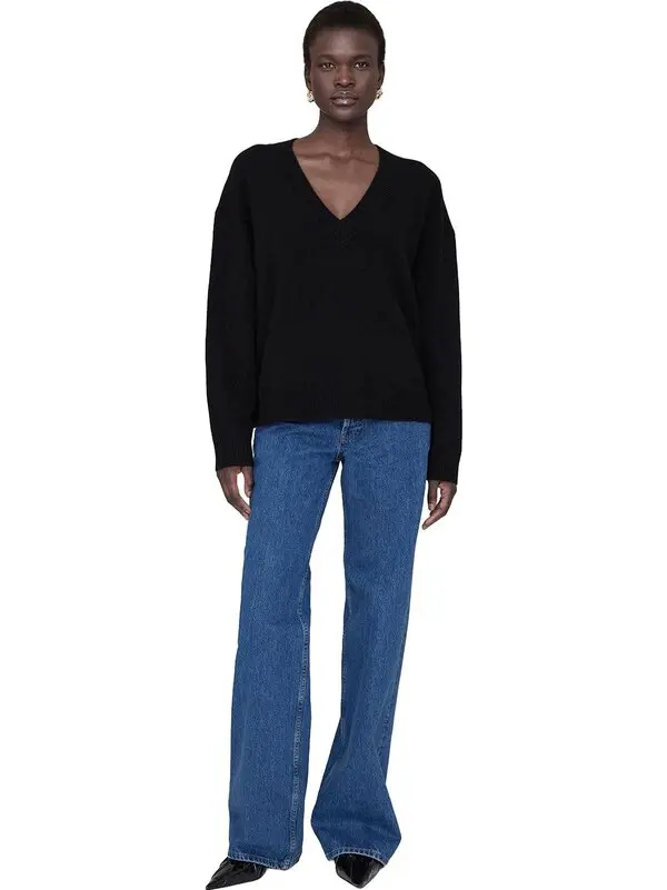 ANINE BING Lee Cashmere Sweater - Black
