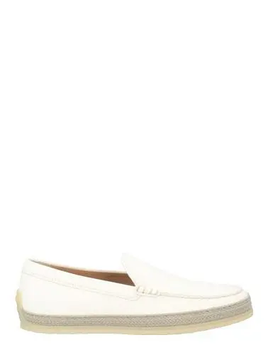 TOD'S Leather Loafers - White