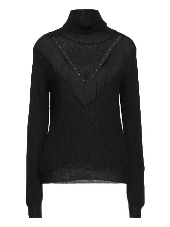 LIU •JO Turtleneck Knit Top - Black