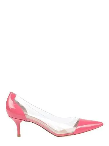 GIANVITO ROSSI Coral Leather Pumps - Red
