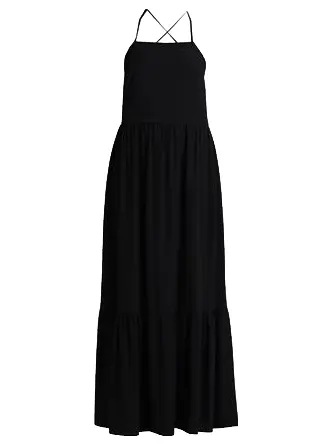 KONTATTO Maxi Trapeze Dress - Black