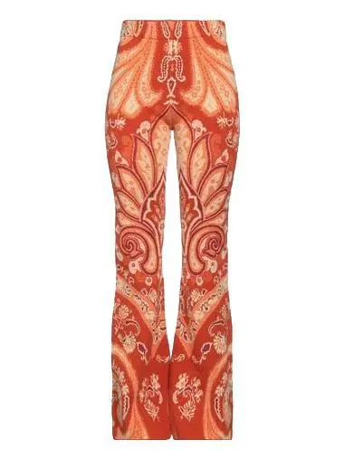 Etro Flared Paisley Knit Pants - Orange