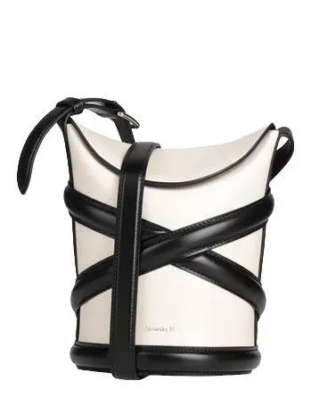 Alexander McQueen Leather Bucket Bag - White