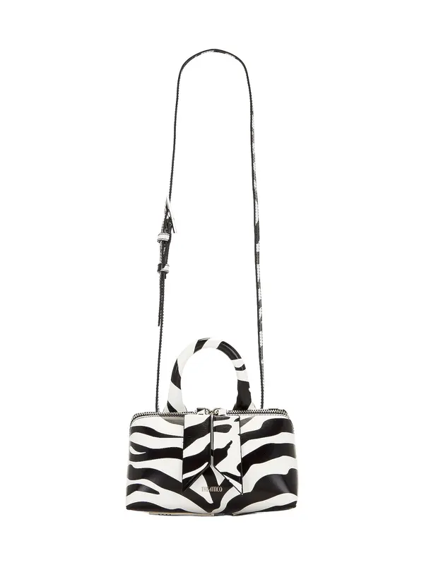 Attico Friday Crossbody Bag - White & Black