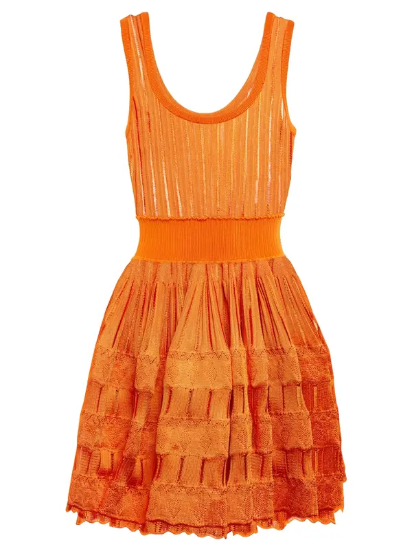 Alaïa Crinoline Minidress - Orange