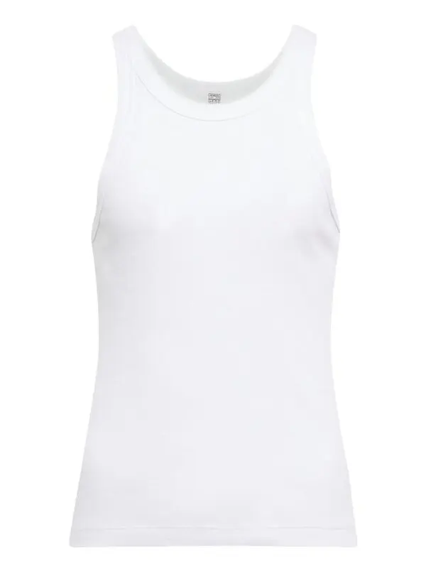 TOTEME Cotton-blend Jersey Tank Top - White