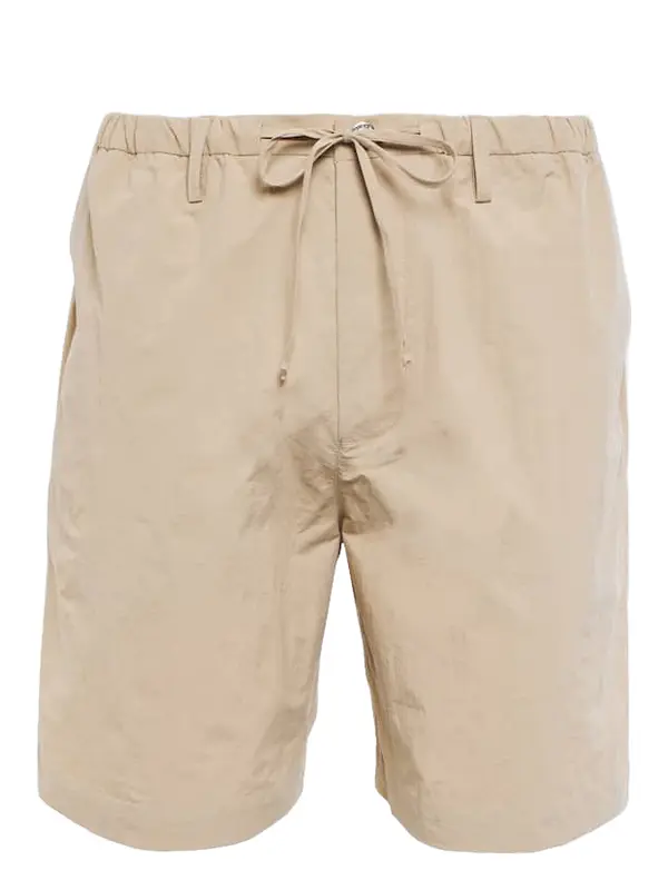 Nanushka Olin Cotton-blend Shorts - Beige