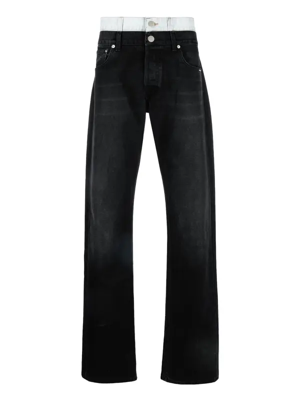 VTMNTS Mid-rise Straight-leg Jeans - Black