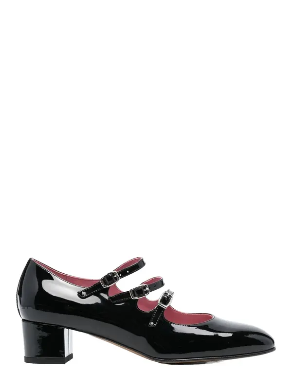 CAREL Mary Jane Side-buckle Pumps - Black